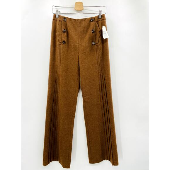 Etcetera | Pants & Jumpsuits | Etcetera Brown Pleated Sailor High ...